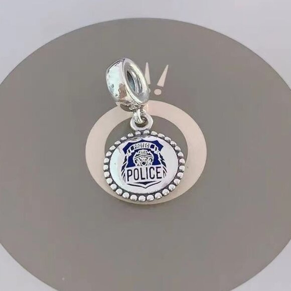 Pandora | Jewelry | Pandora Police Badge Exclusive Charm Dangle Pendant ...
